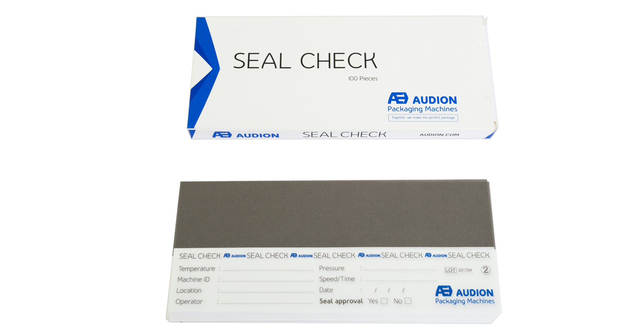Seal check sheets | Audion Elektro
